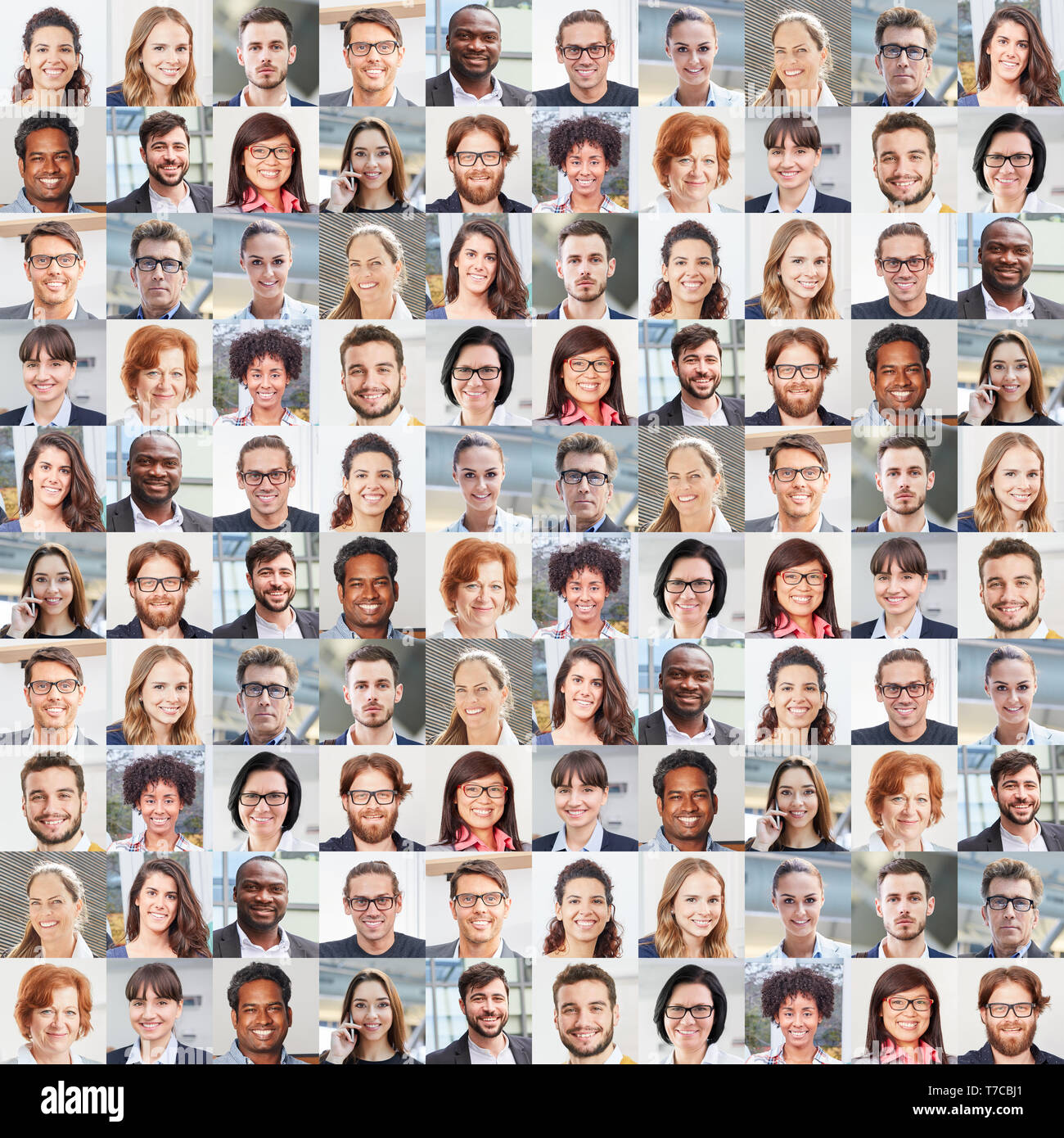 Collage happy business woman hi-res stock photography and images - Alamy