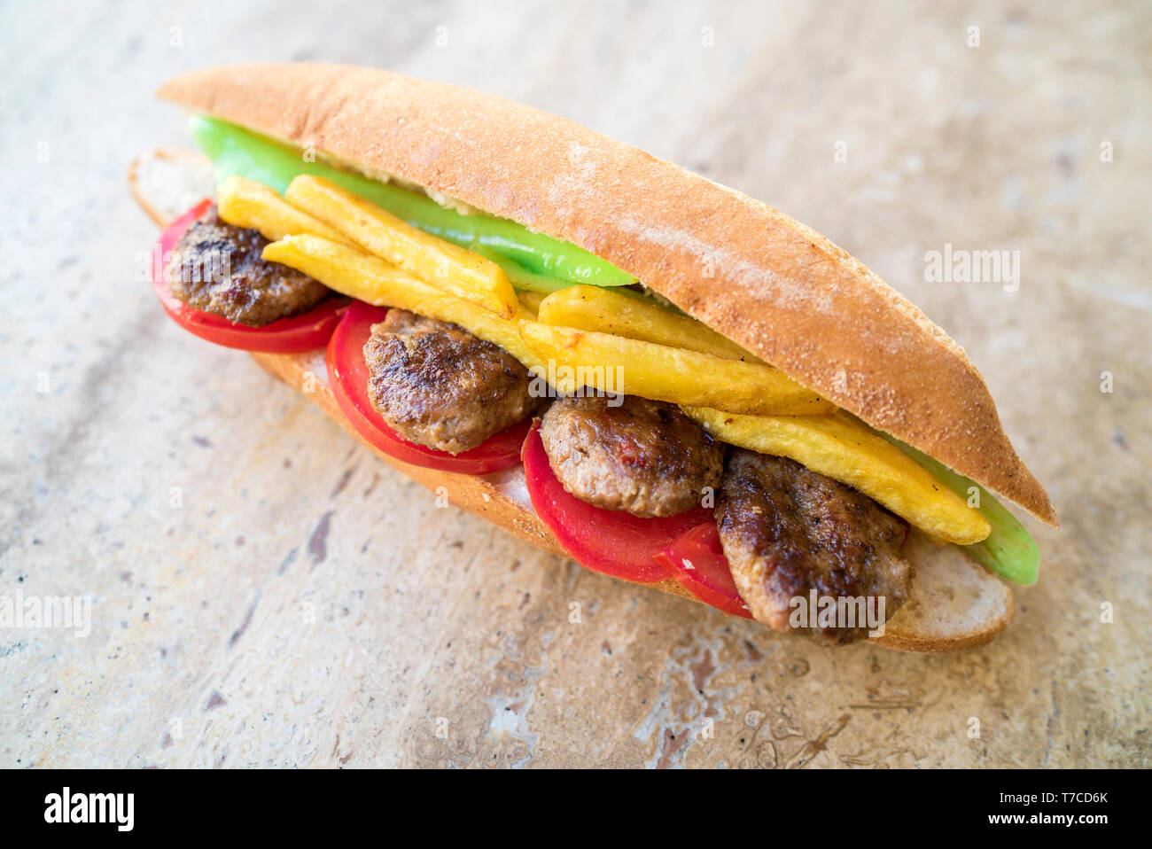 Spicy pork hoagie hi-res stock photography and images - Alamy
