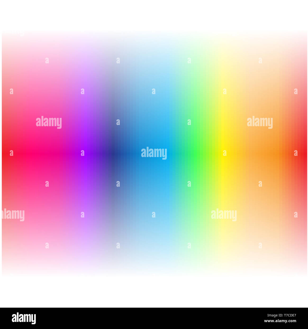 Vector Illustration of Abstract Rainbow Colored Bars isolated on a ...