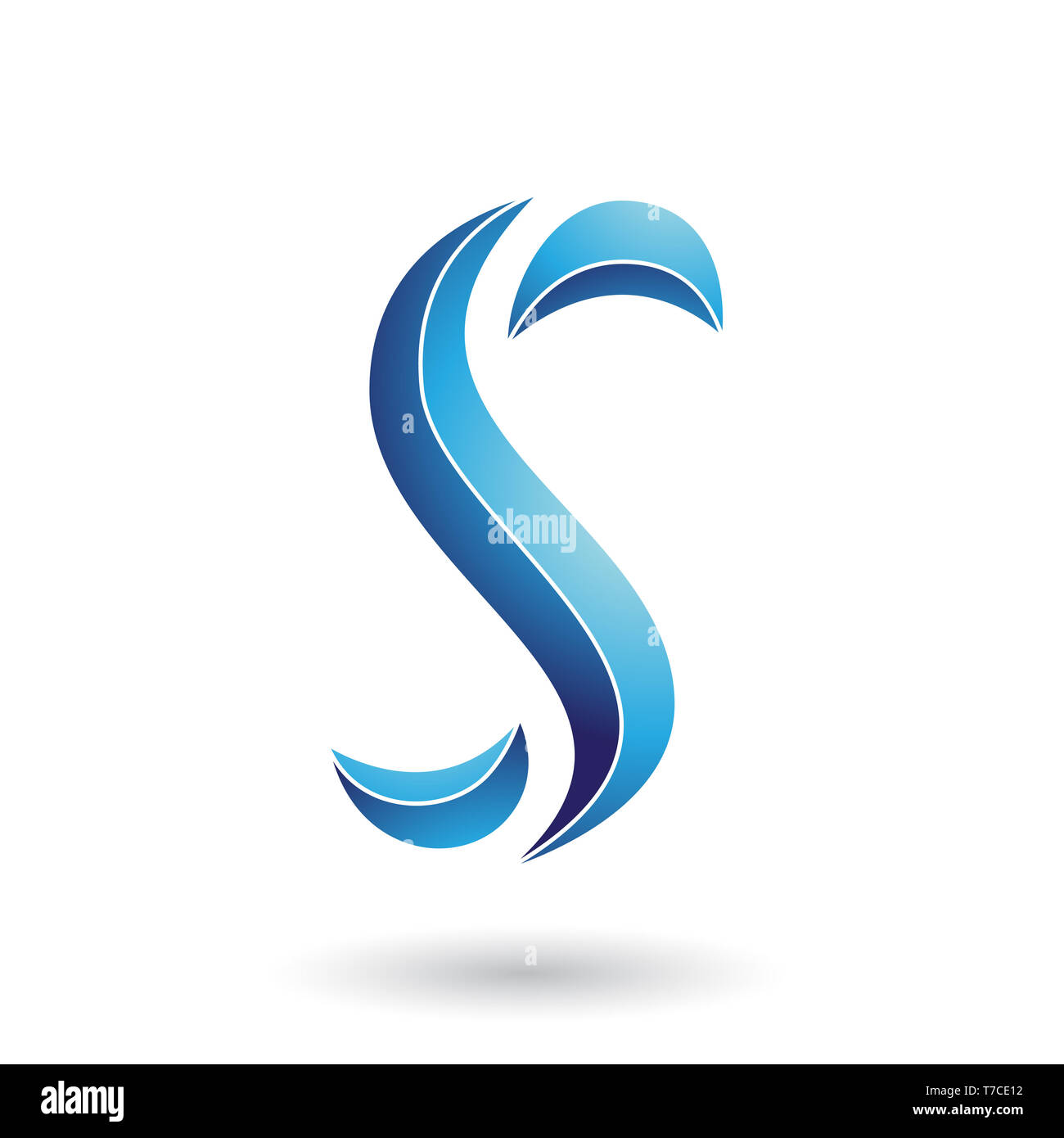 S shaped snake illustration hi-res stock photography and images - Alamy