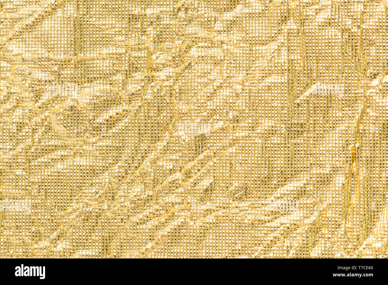 Background of wrinkled golden paper Stock Photo - Alamy