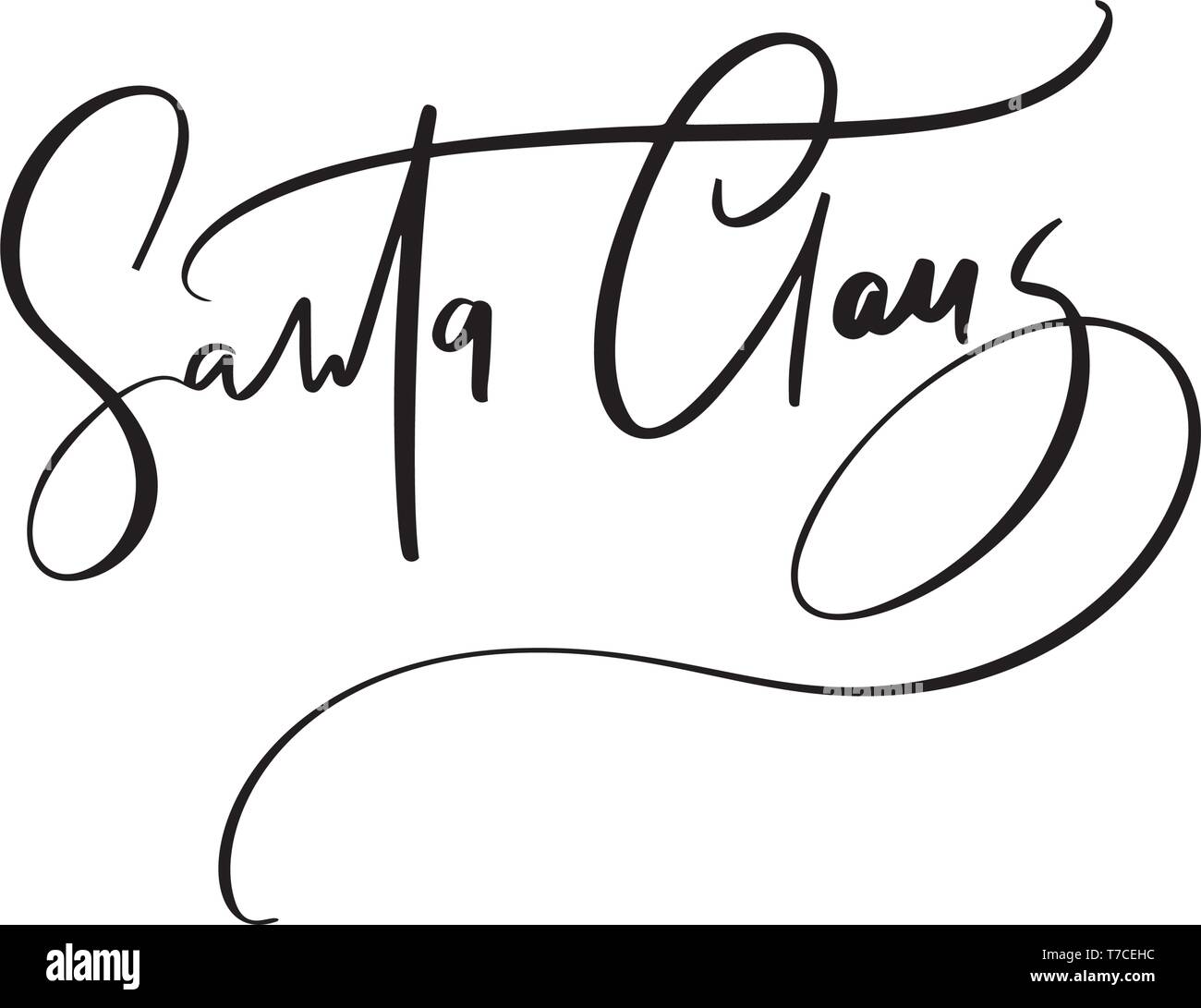 Santa claus signature hi-res stock photography and images - Alamy