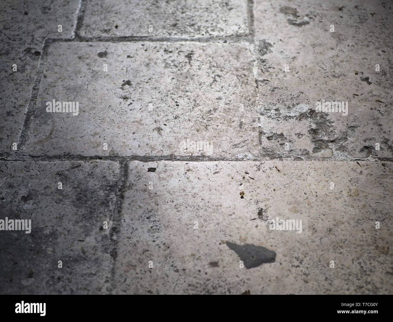 Stone floor in Istanbul shows pattern of real authentic ground on the ...