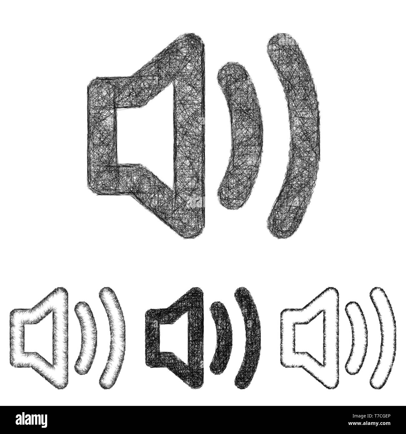 Volume icon set hi-res stock photography and images - Alamy