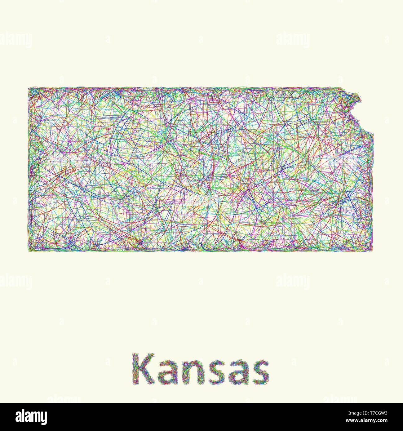 Kansas us state color Stock Vector Images - Alamy