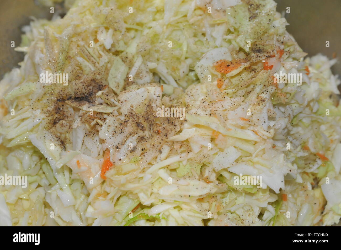 Homemade cabbage and carrots stew Stock Photo - Alamy