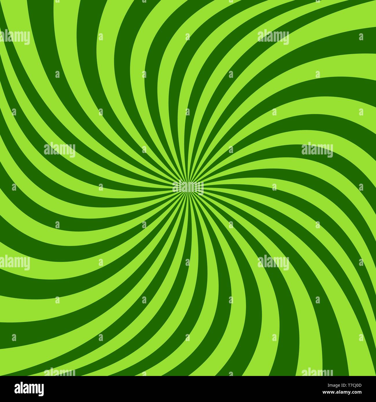 Spiral ray background - vector design from green rotated rays Stock ...