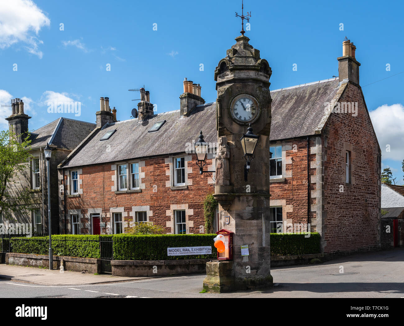 The Conservation Village of West Linton in the Scottish Borders Stock ...