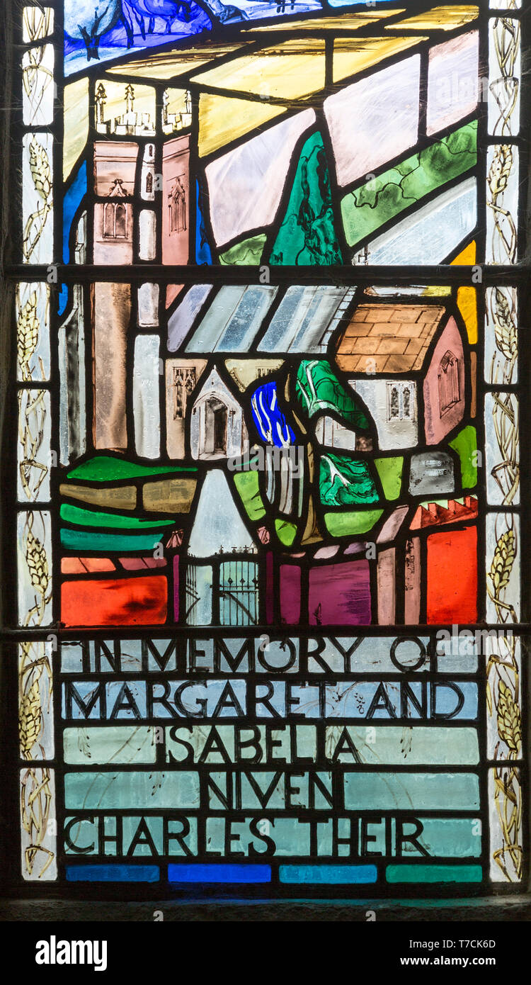 Stained glass window in church of Saints Peter and Paul, Marden ...