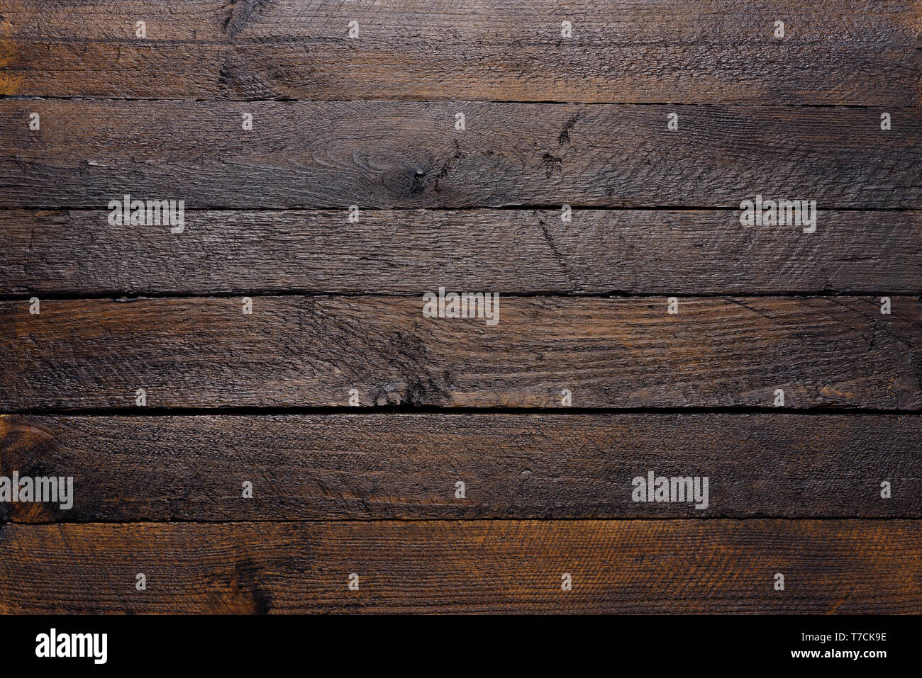 Wooden texture of dark wood planks top view Stock Photo - Alamy