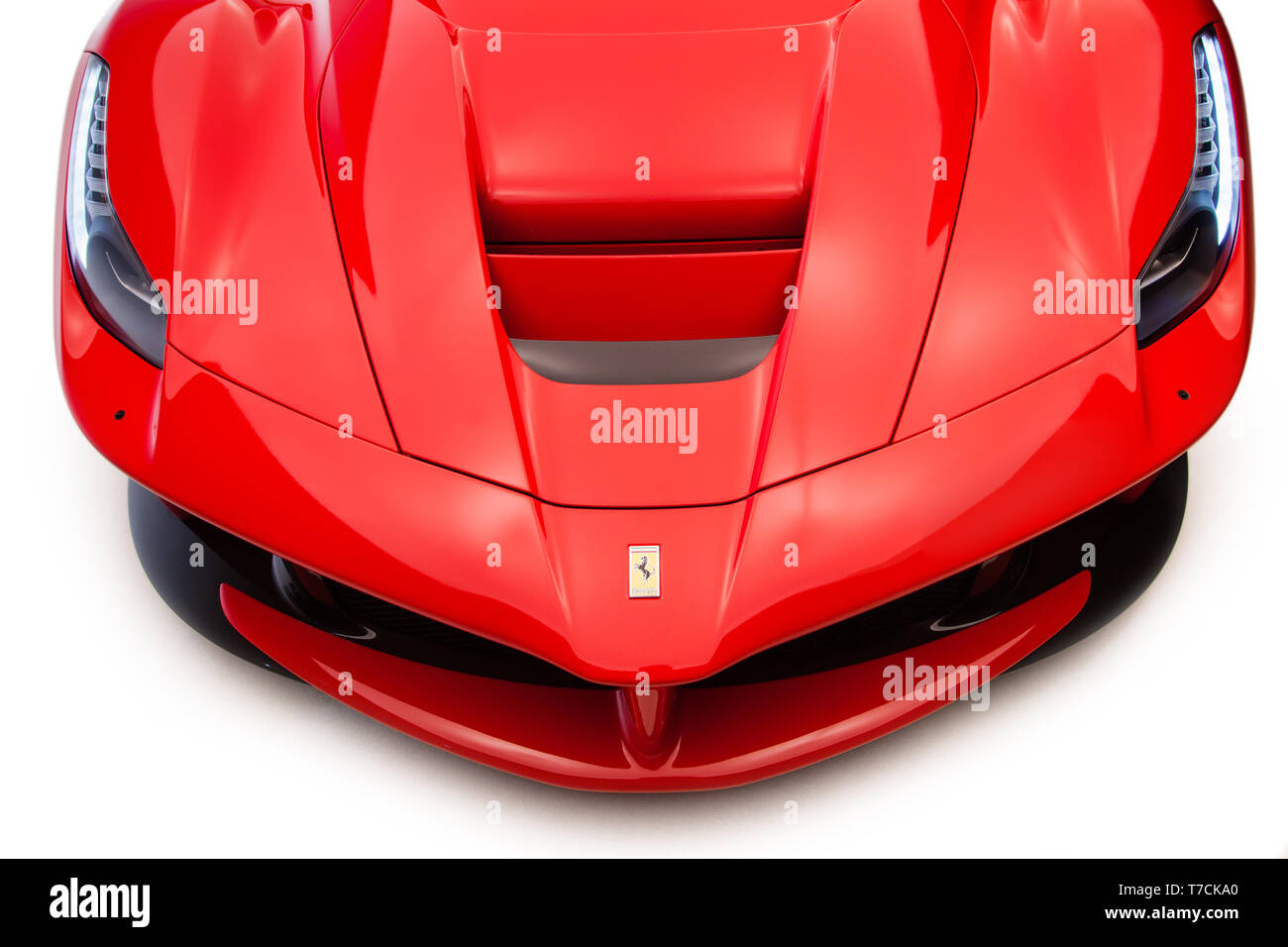 Red Ferrari La Ferrari Stock Photo - Alamy