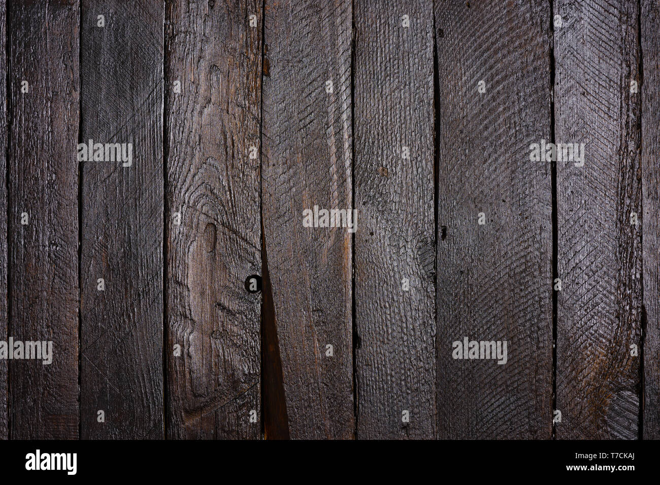 Dark rustic wooden planks background Stock Photo - Alamy