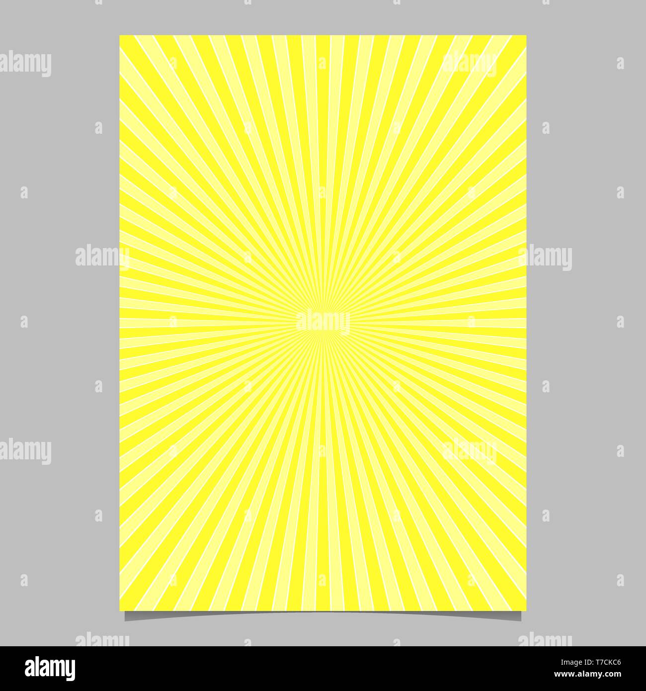 Dynamic sunburst flyer background template - vector brochure background ...