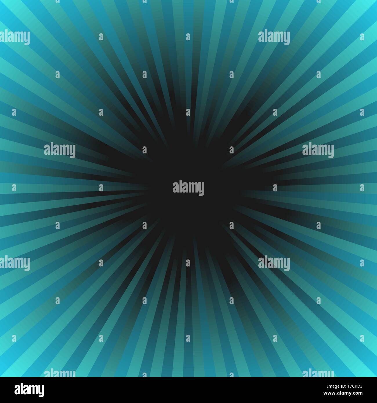 Light blue background - vector illustration with radial rays Stock ...