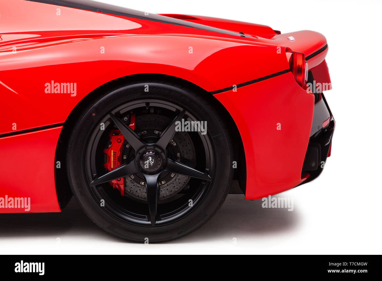 Red ferrari f1 car hi-res stock photography and images - Alamy