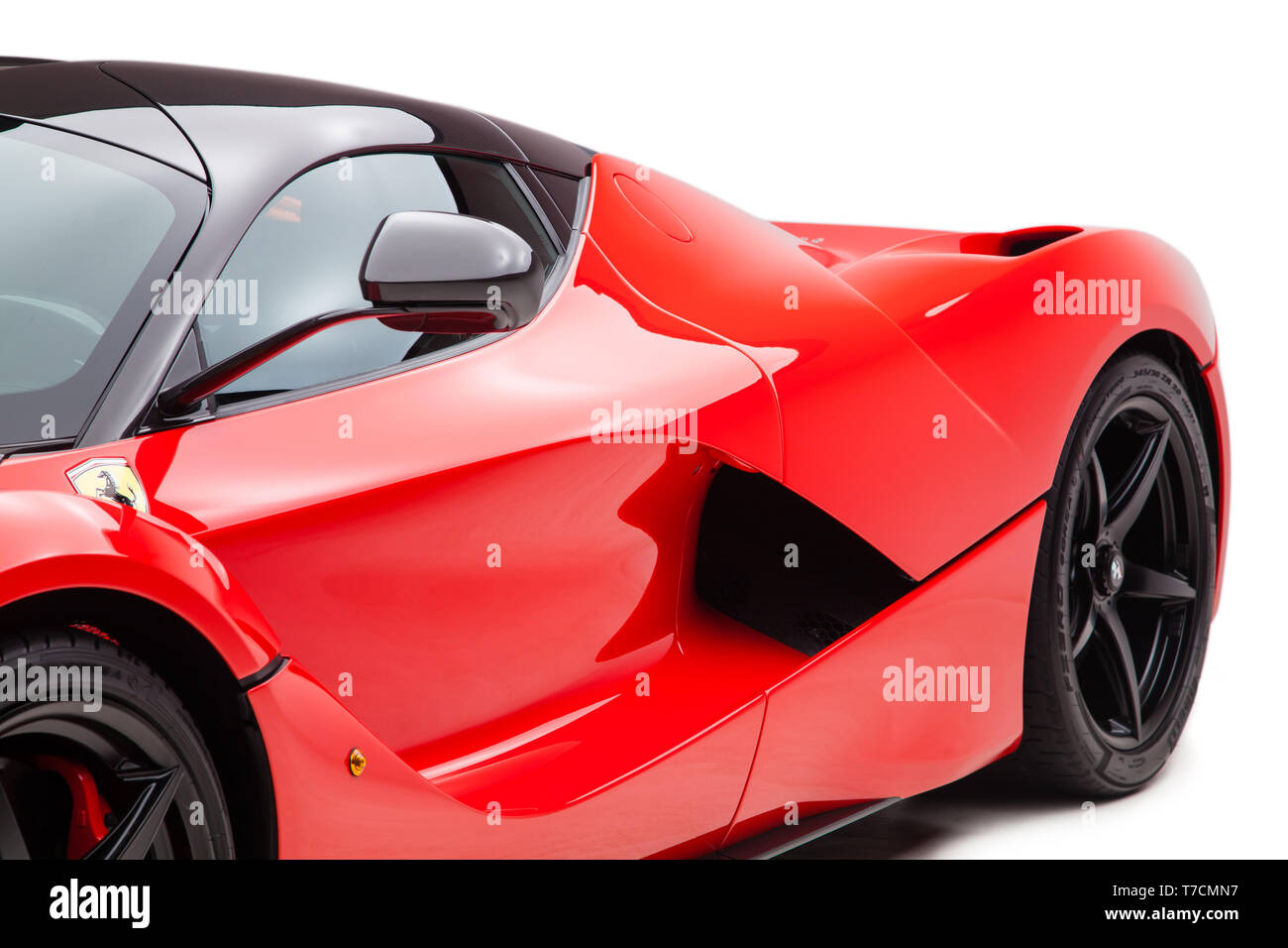 Red Ferrari La Ferrari Stock Photo - Alamy