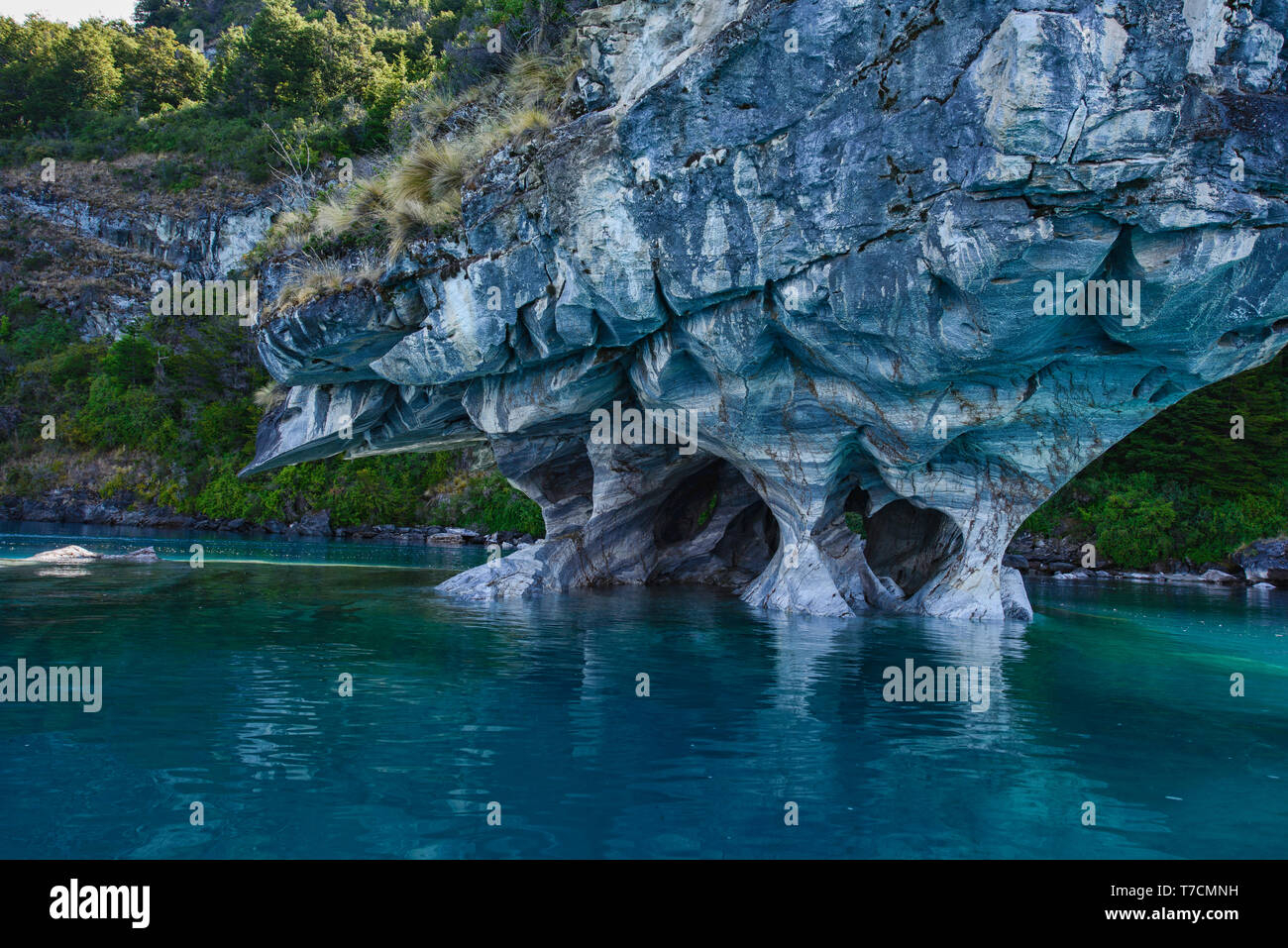 The Marble Caves (Capilla de Mármol), Rio Tranquilo, Aysen, Patagonia ...