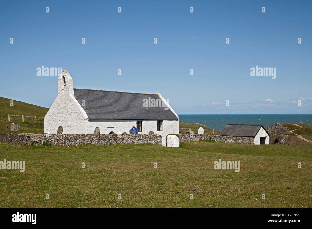 Holy Cross Church, Mwnt, Ceredigion, Wales,UK Stock Photo - Alamy