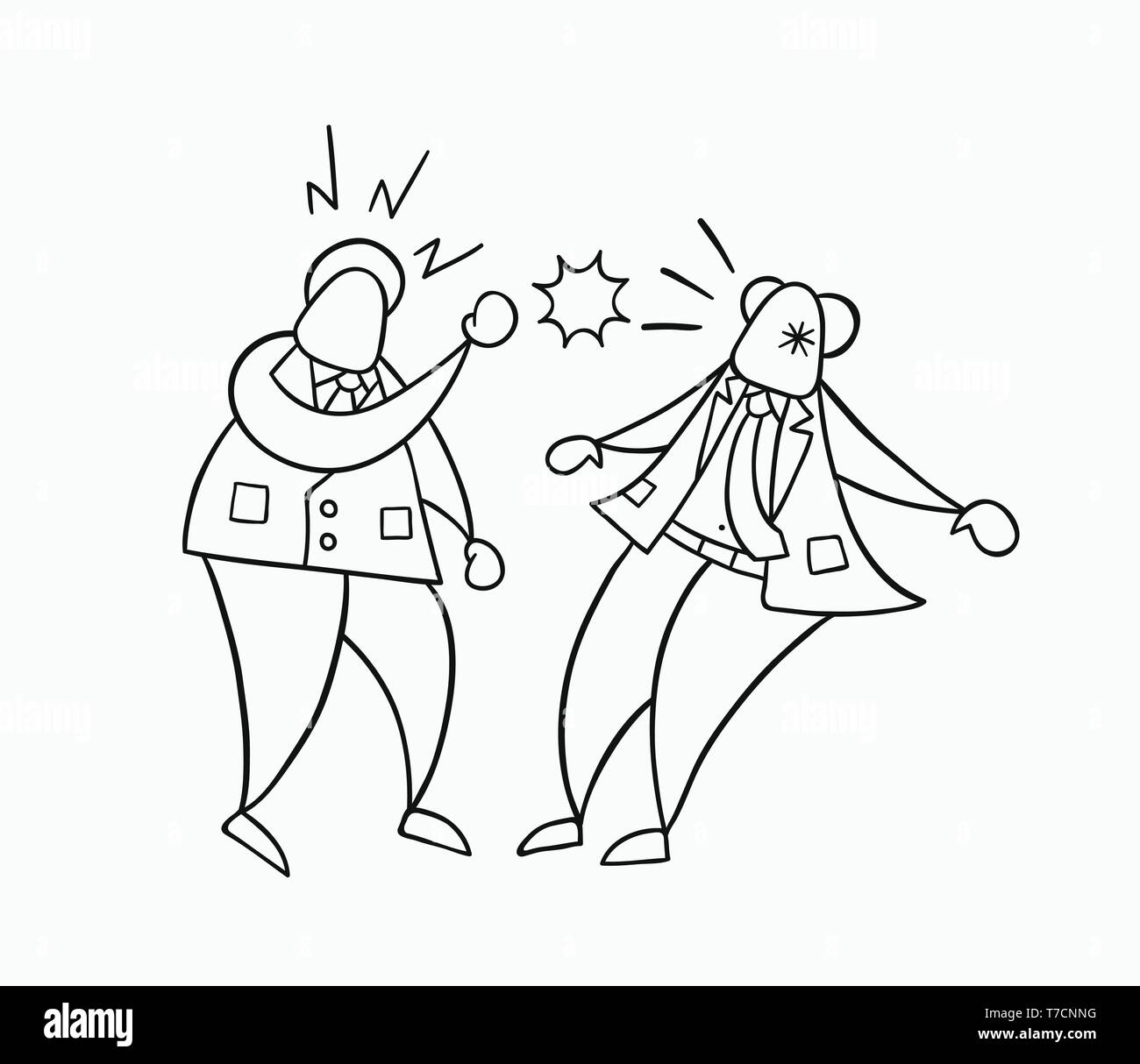 Man punched face Stock Vector Images - Alamy