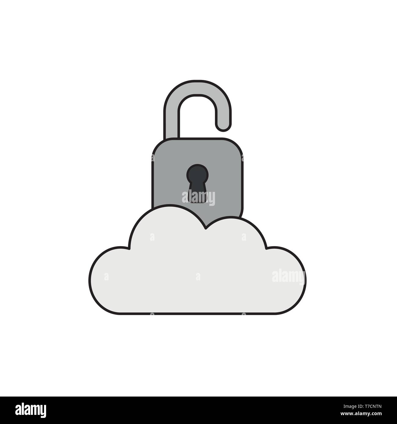 Cloud computing padlock document hi-res stock photography and images ...