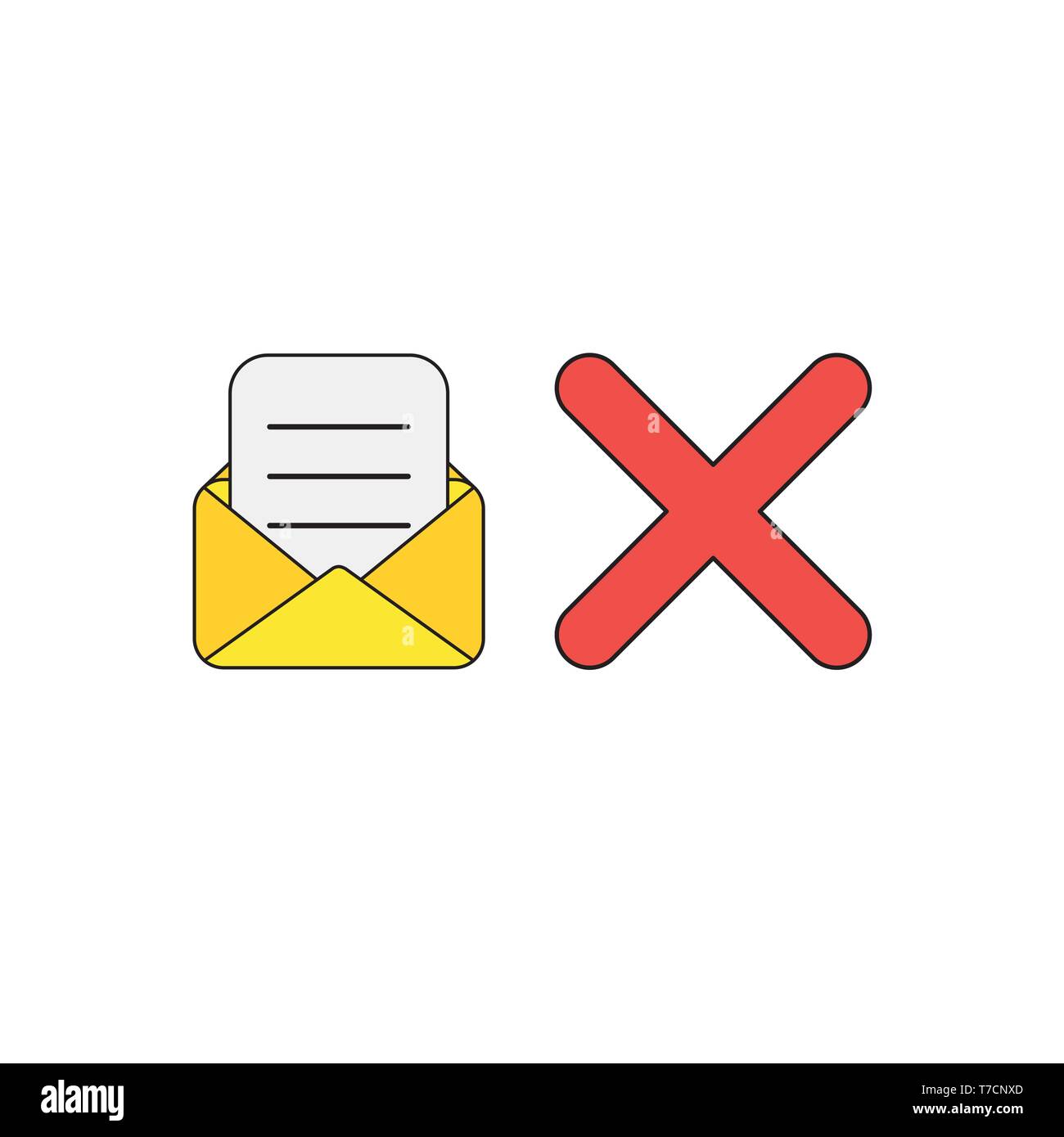 Wrong email Stock Vector Images - Alamy