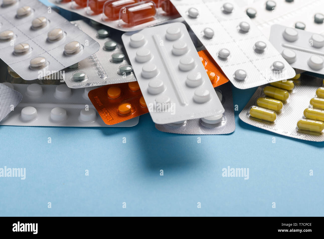 Assortment of pills in packaging hi-res stock photography and images ...
