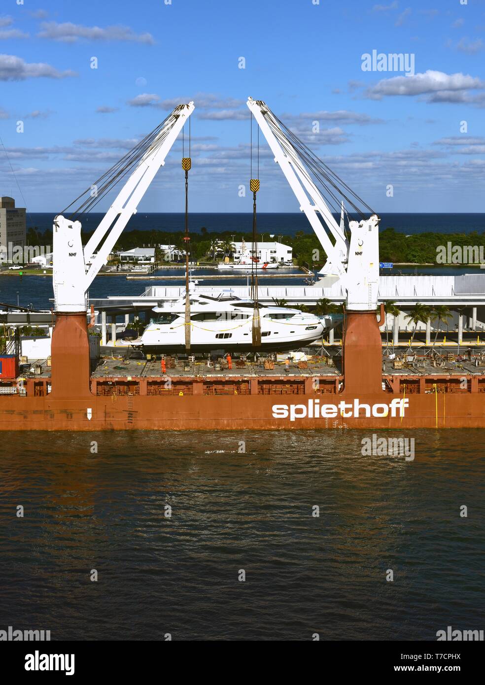 Port of Fort Lauderdale, Florida, USA - 16th April 2019: Spliethoff ...
