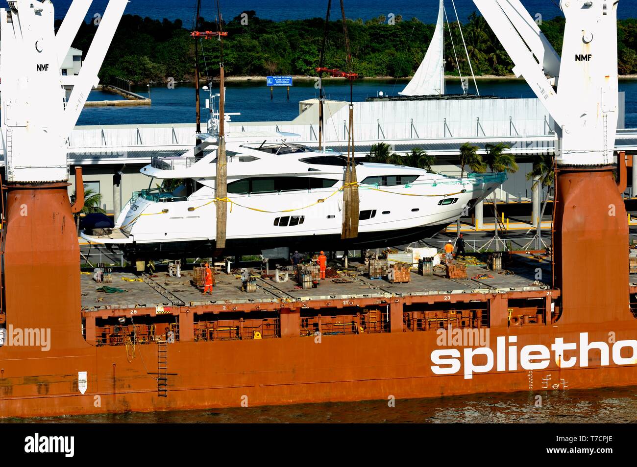 Port of Fort Lauderdale, Florida, USA - 16th April 2019: Spliethoff ...
