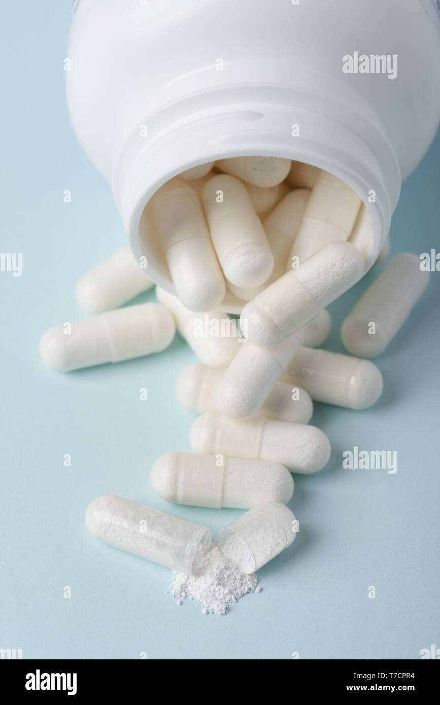 White Powder Capsules High Resolution Stock Photography and Images - Alamy