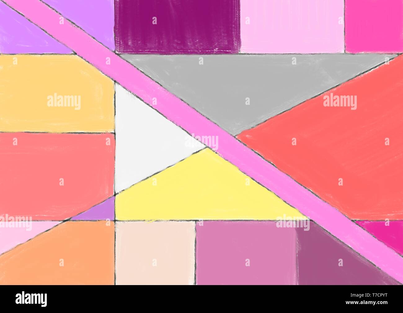 Sharp red yellow angular lines hi-res stock photography and images - Alamy