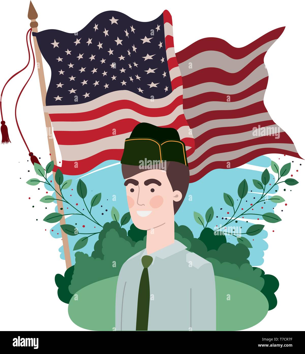 American field commander Stock Vector Images - Alamy
