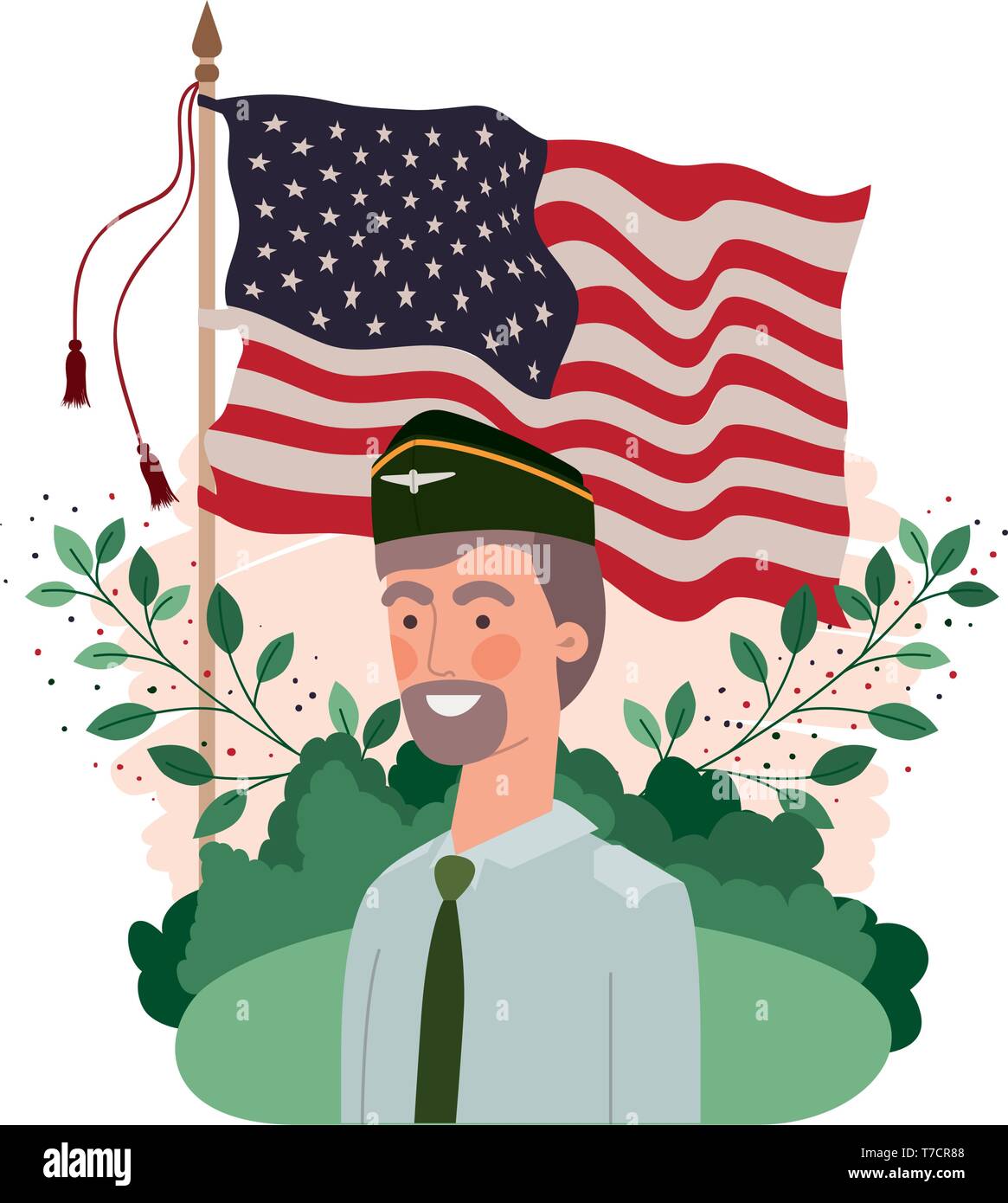 American field commander Stock Vector Images - Alamy