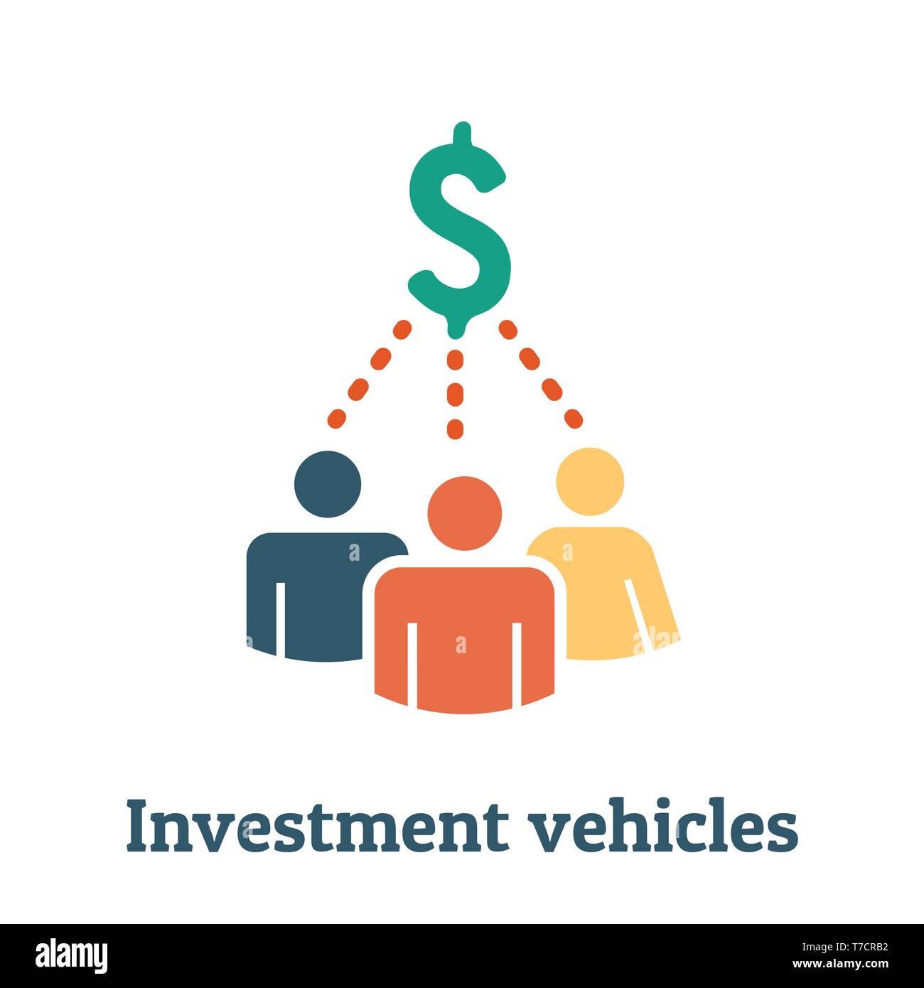 Retirement Investments / Dividend Income, Mutual Fund, IRA Icon set ...