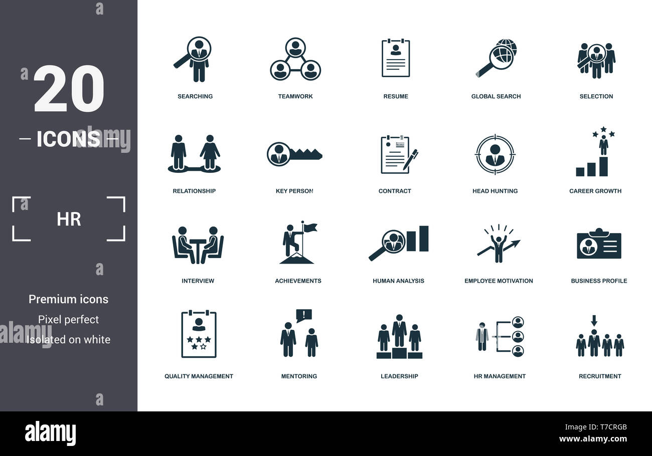 Human Resource Icons High Resolution Stock Photography and Images - Alamy