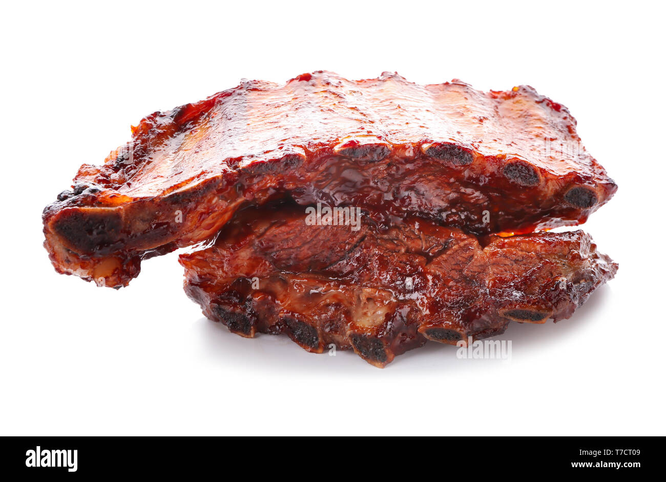 Marinated grilled spare ribs Cut Out Stock Images & Pictures - Alamy