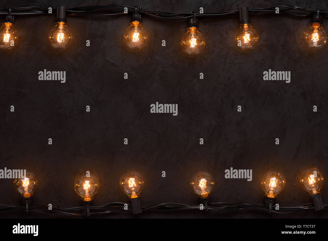 Vintage lightbulb background hi-res stock photography and images - Alamy