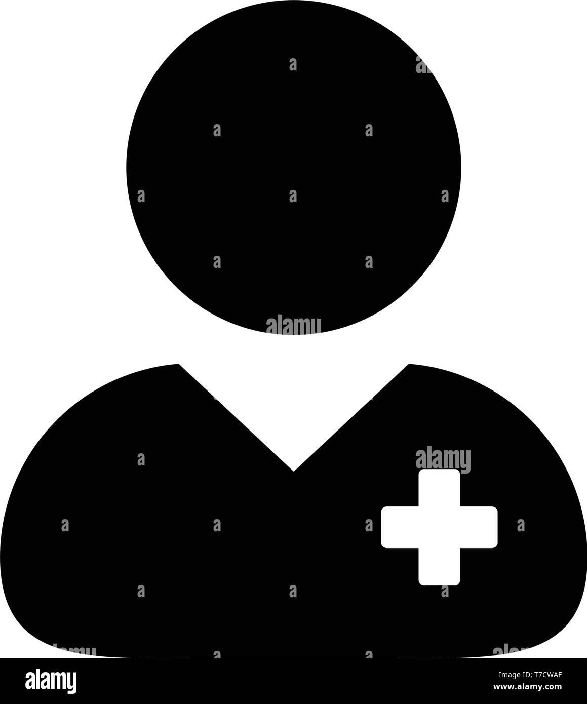 Health care client icon vector of male person profile avatar symbol for ...