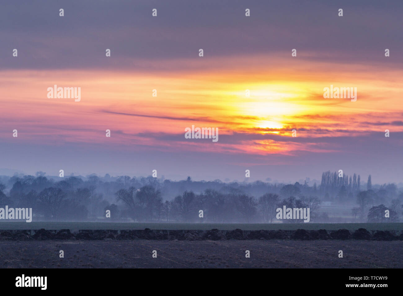 Time lapse sky over foggy hi-res stock photography and images - Alamy