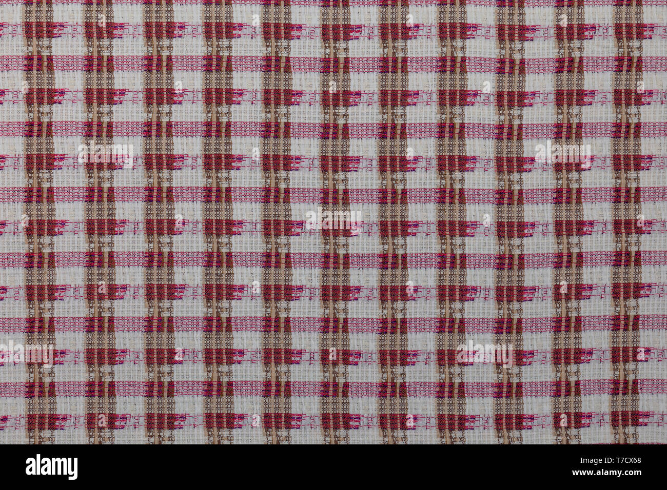 Beautiful creative fabric with checkered textile texture background ...