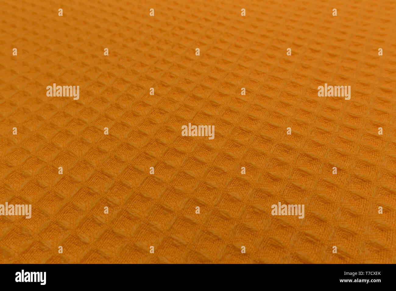 Detail of yellow fabric with checkered textile texture Stock Photo - Alamy