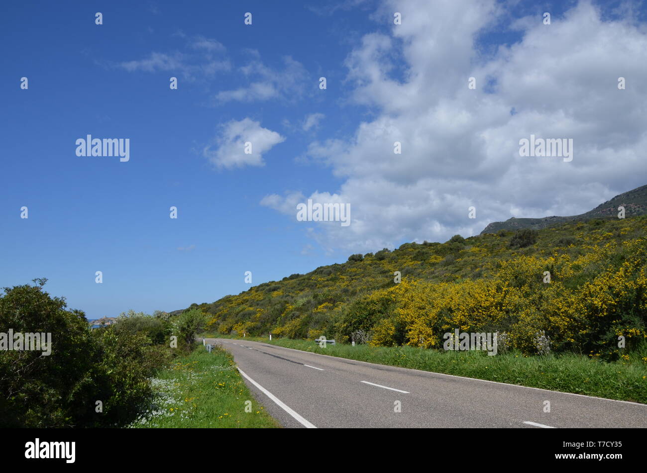 Scenic landscape of west Sardinia Stock Photo - Alamy