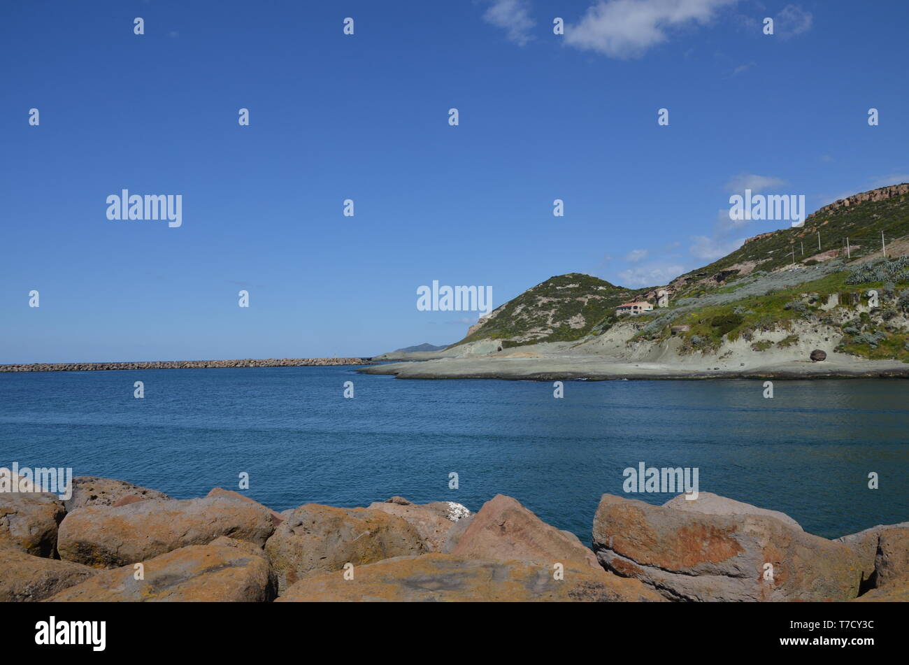 Sardinia, Bosa Marina city Stock Photo - Alamy