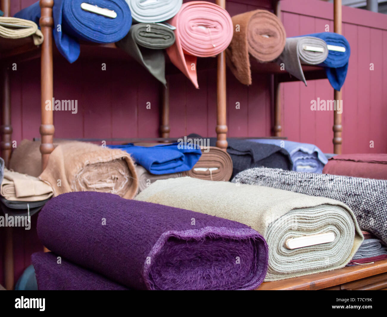 Different color texture fabrics hi-res stock photography and images - Alamy