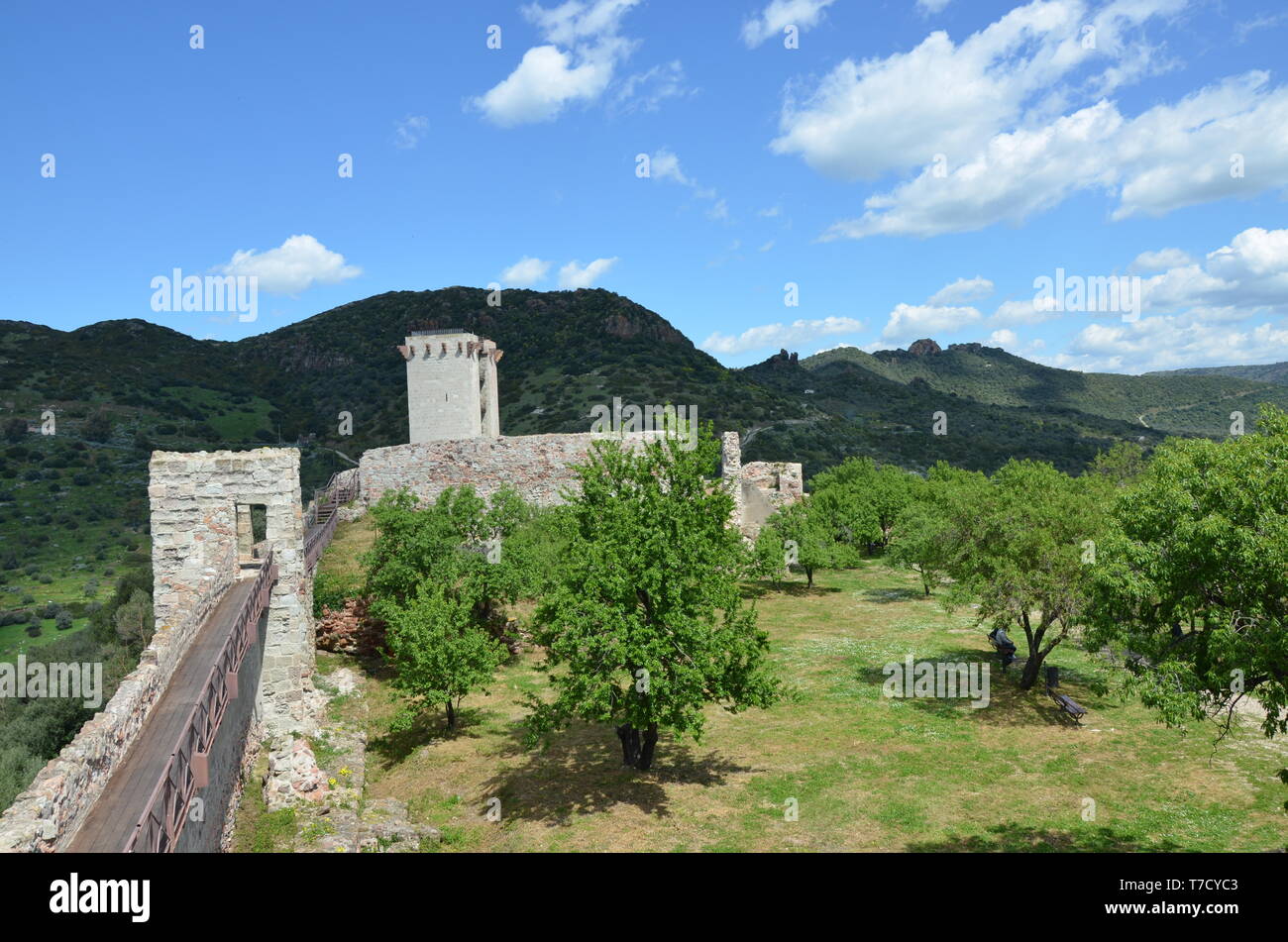 Castle at bosa in sardinia, italy Stock Photo - Alamy