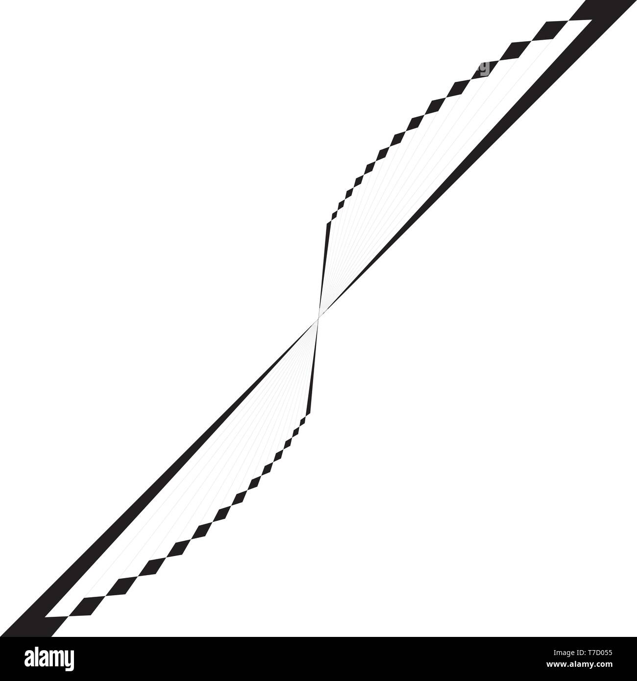 black on transparent background abstract arabesque lyra illusion ...