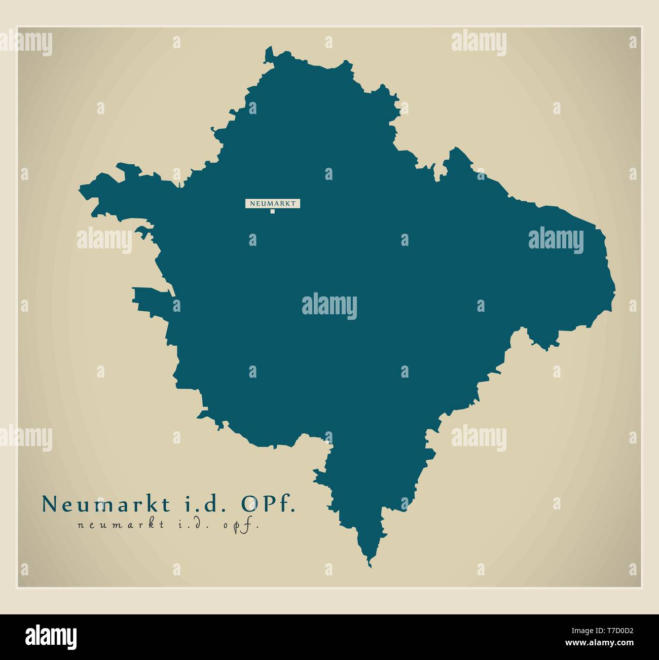 Modern Map - Neumarkt county of Bavaria DE Stock Vector Image & Art - Alamy