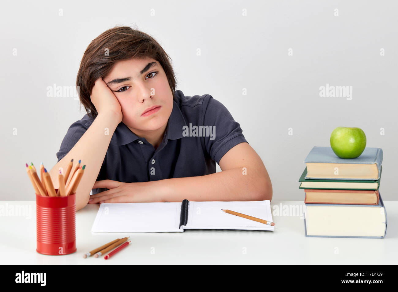 Child Homework Bored Stock Photos & Child Homework Bored Stock Images ...