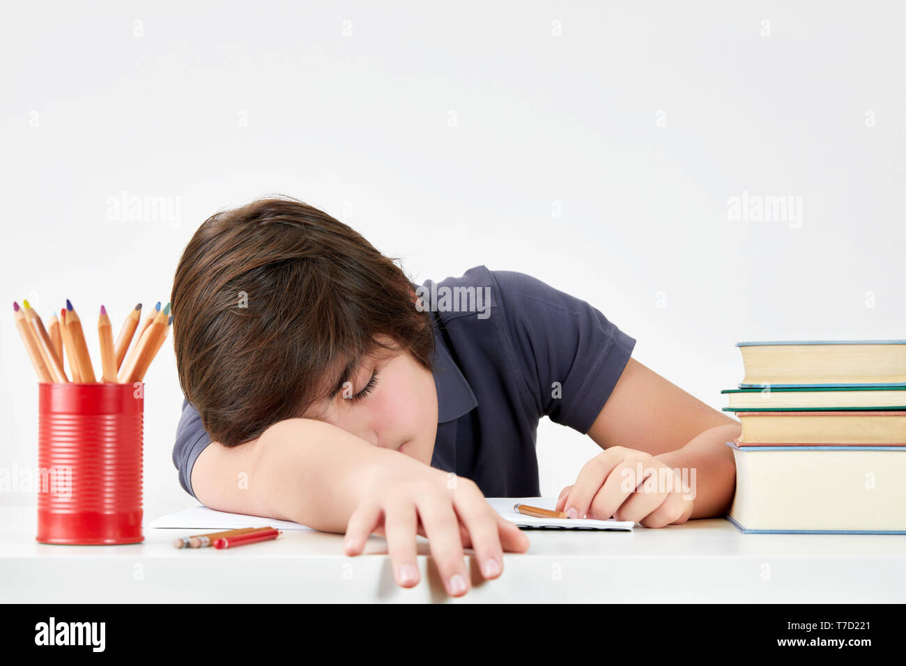 School overwork hi-res stock photography and images - Alamy