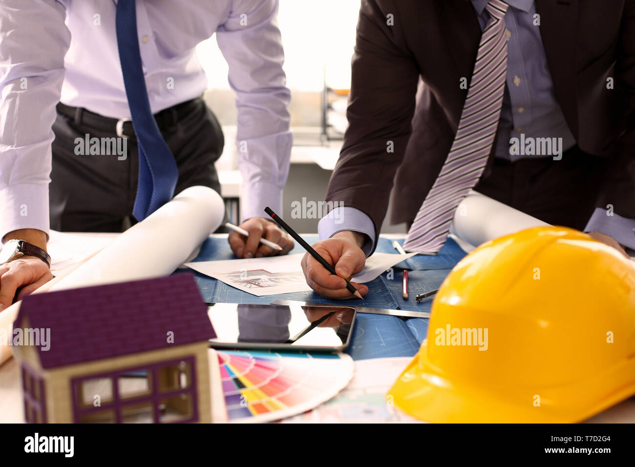 Engineer or Architectural Project Partnership Stock Photo - Alamy