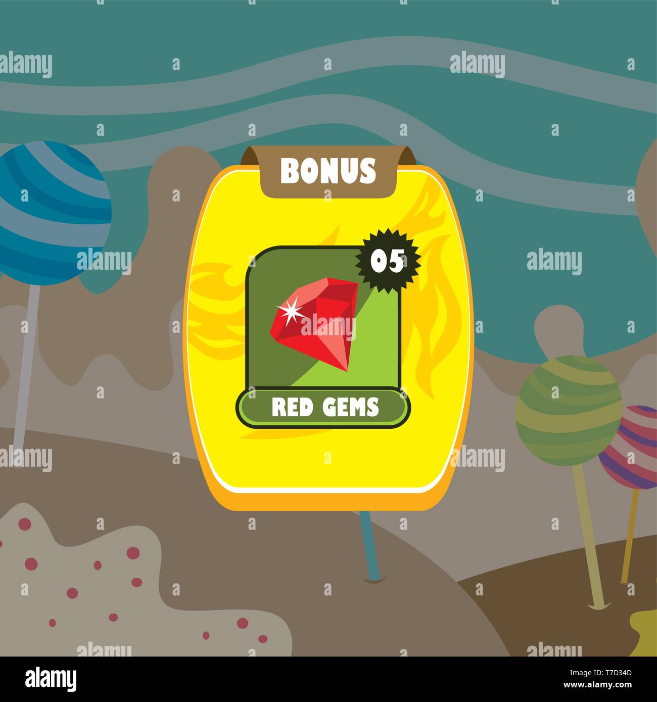 game ui menu application mobile app vector art Stock Vector Image & Art ...